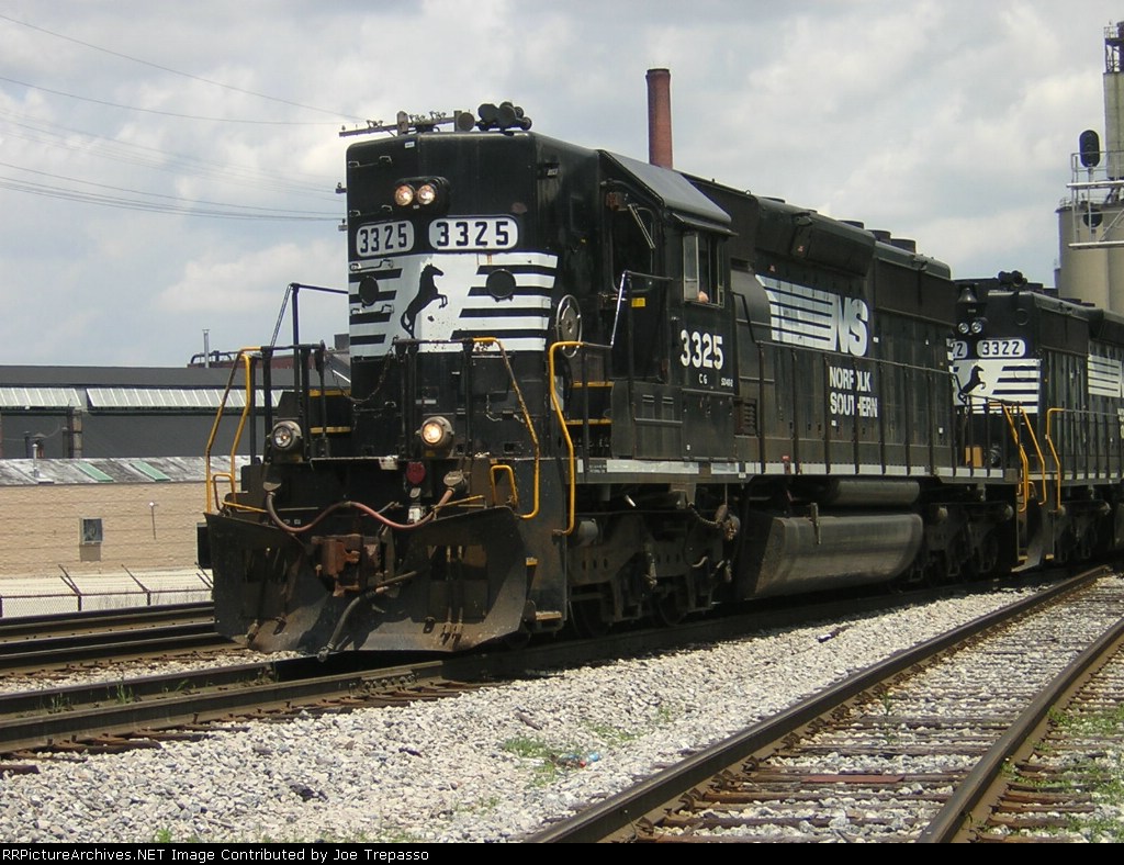 NS 3325 and 3322 take the local Out Of Blair Yard